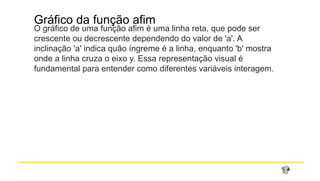 Função Afim, o que é, como aplicar e como utilizar. | PPTX
