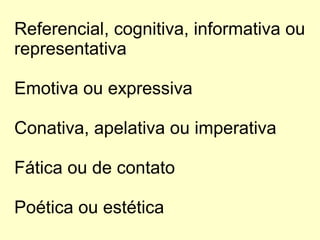Função de linguagem | ODP