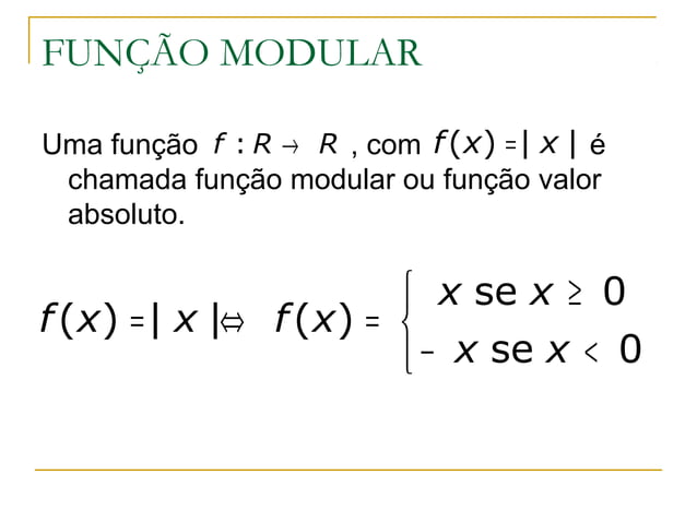 Função modular | PDF