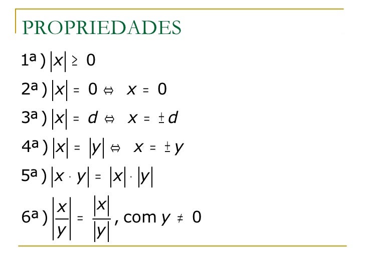 Função modular propriedades