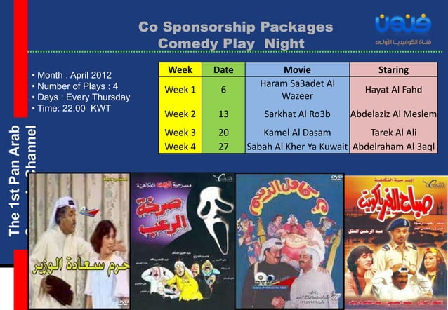Funoon tv channel . sales kit eng $-ksa-april | PDF | Television ...