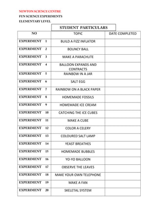 Fun science titles | PDF