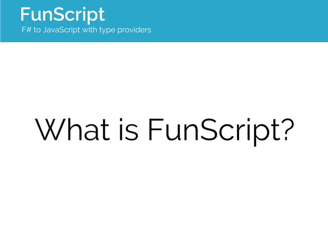 FunScript: Why bother? | PPT