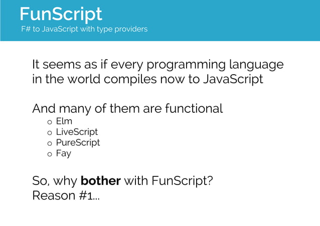 FunScript: Why bother? | PPT