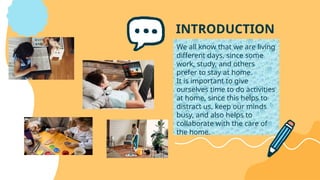 Fun things to do at home _------------------- | PPTX