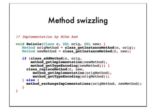 Objective-C funtime - know your runtime | PPT