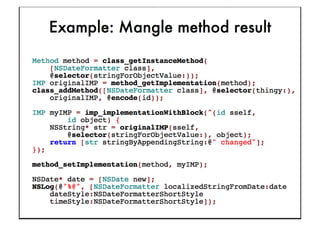 Objective-C funtime - know your runtime | PPT