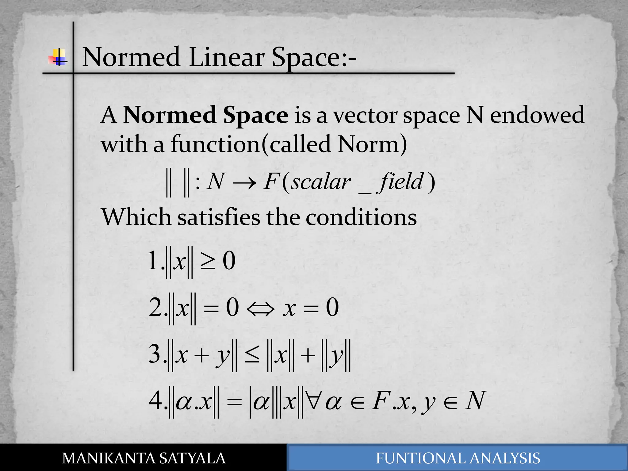 Funtional analysis-BANACH SPACE | PDF