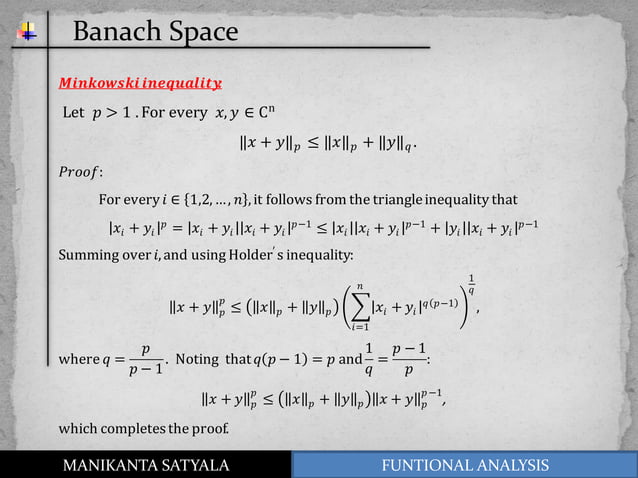 Funtional analysis-BANACH SPACE | PDF