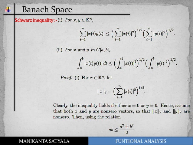 Funtional analysis-BANACH SPACE | PDF