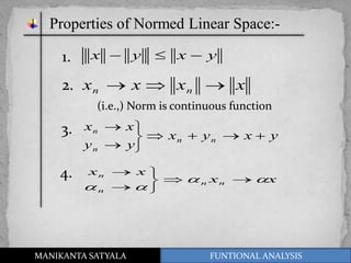 Funtional analysis-BANACH SPACE | PDF