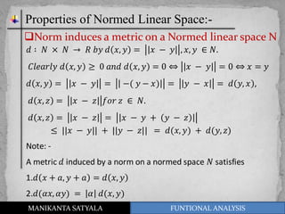 Funtional analysis-BANACH SPACE | PDF