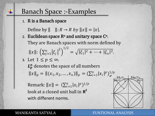 Funtional analysis-BANACH SPACE | PDF