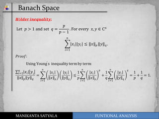Funtional analysis-BANACH SPACE | PDF