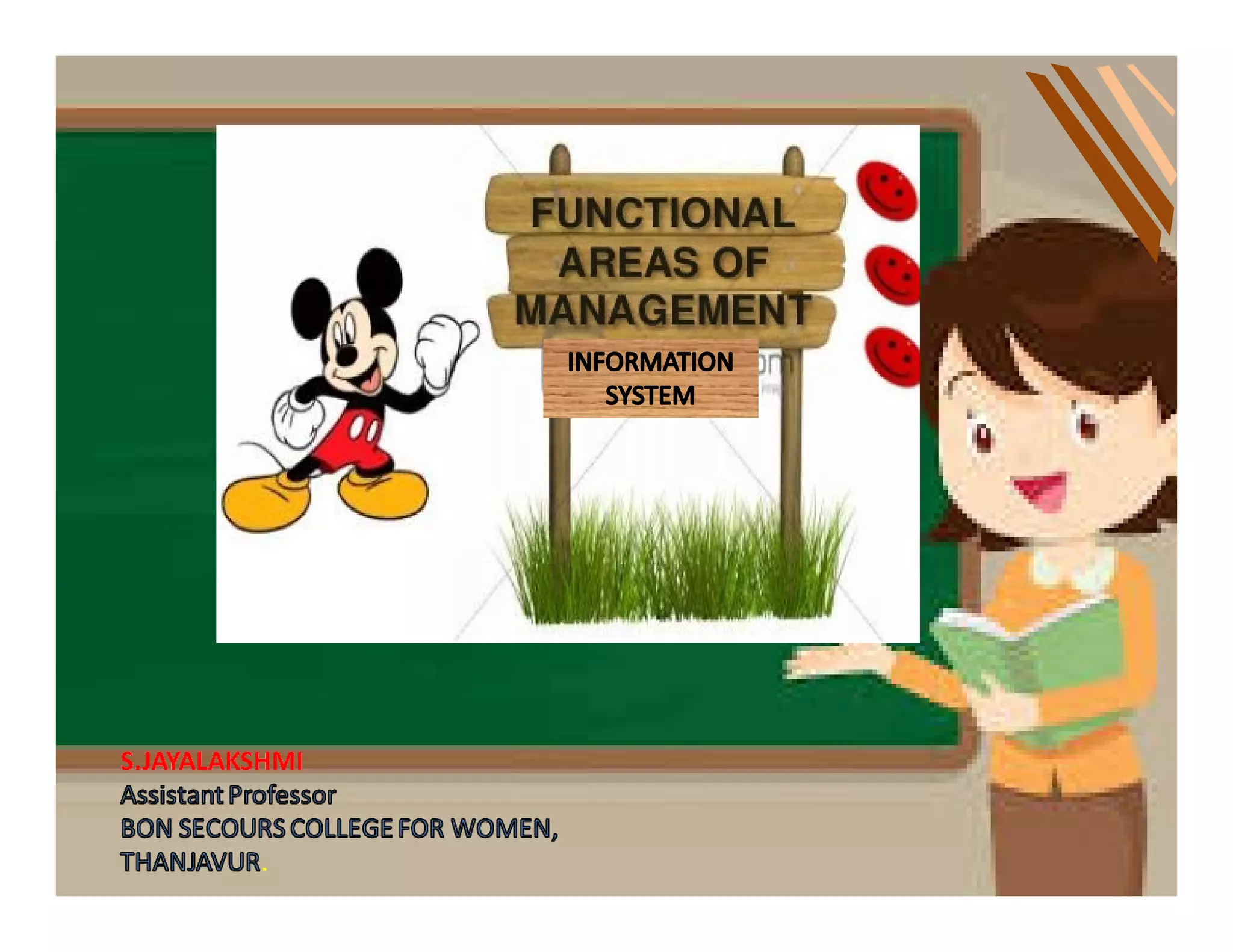 Funtional areas of mis | PDF