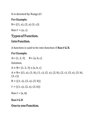 Function and Its Types. | DOCX
