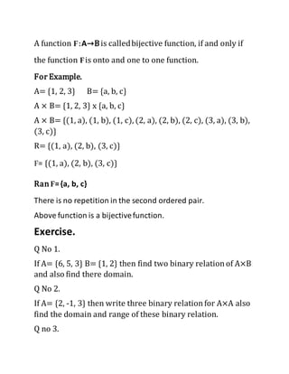 Function and Its Types. | DOCX