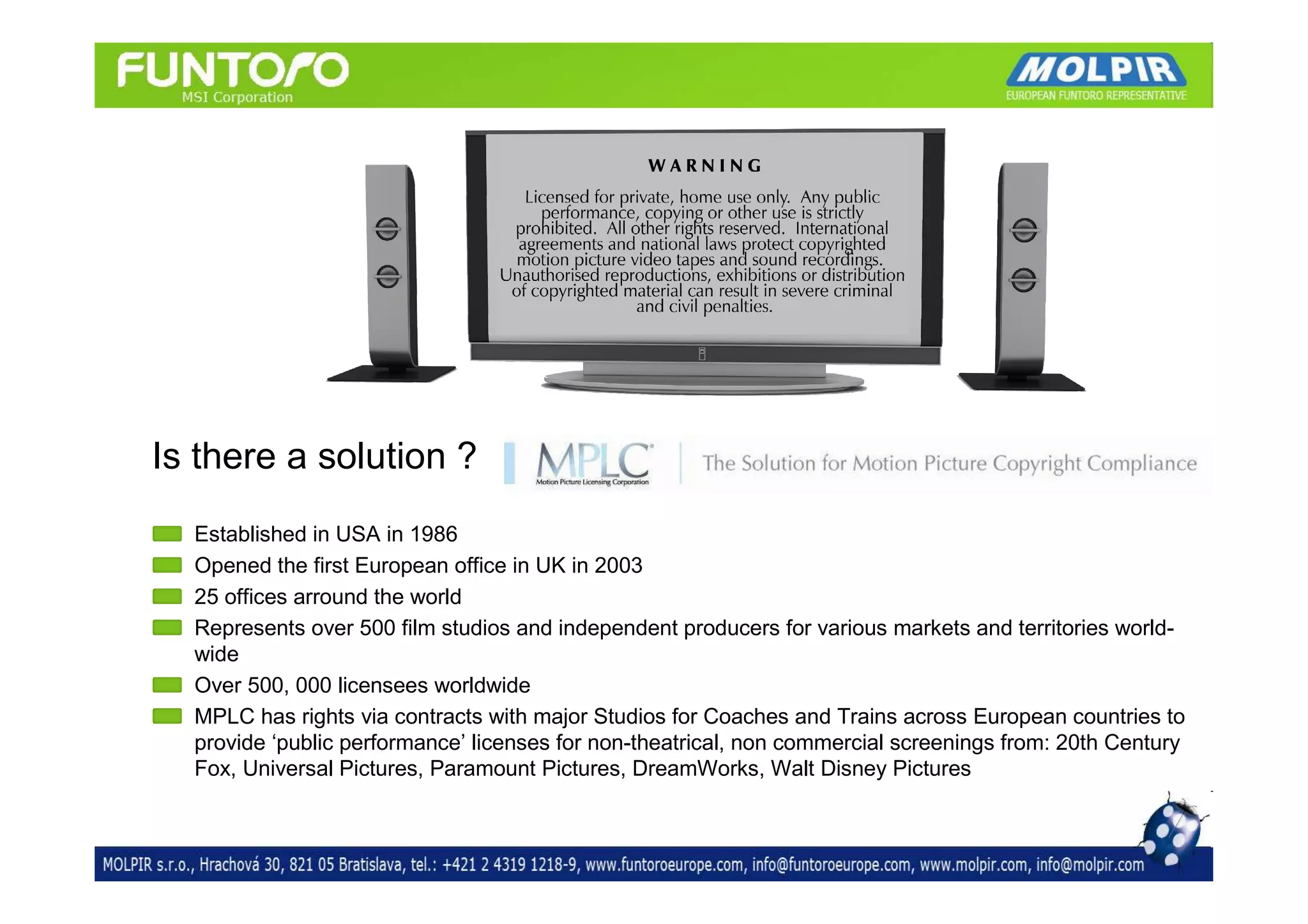 FUNTORO licensing | PPT