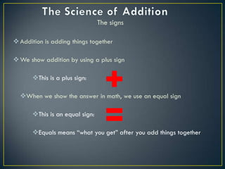 Fun with addtion and subtraction presentation | PPTX | Science