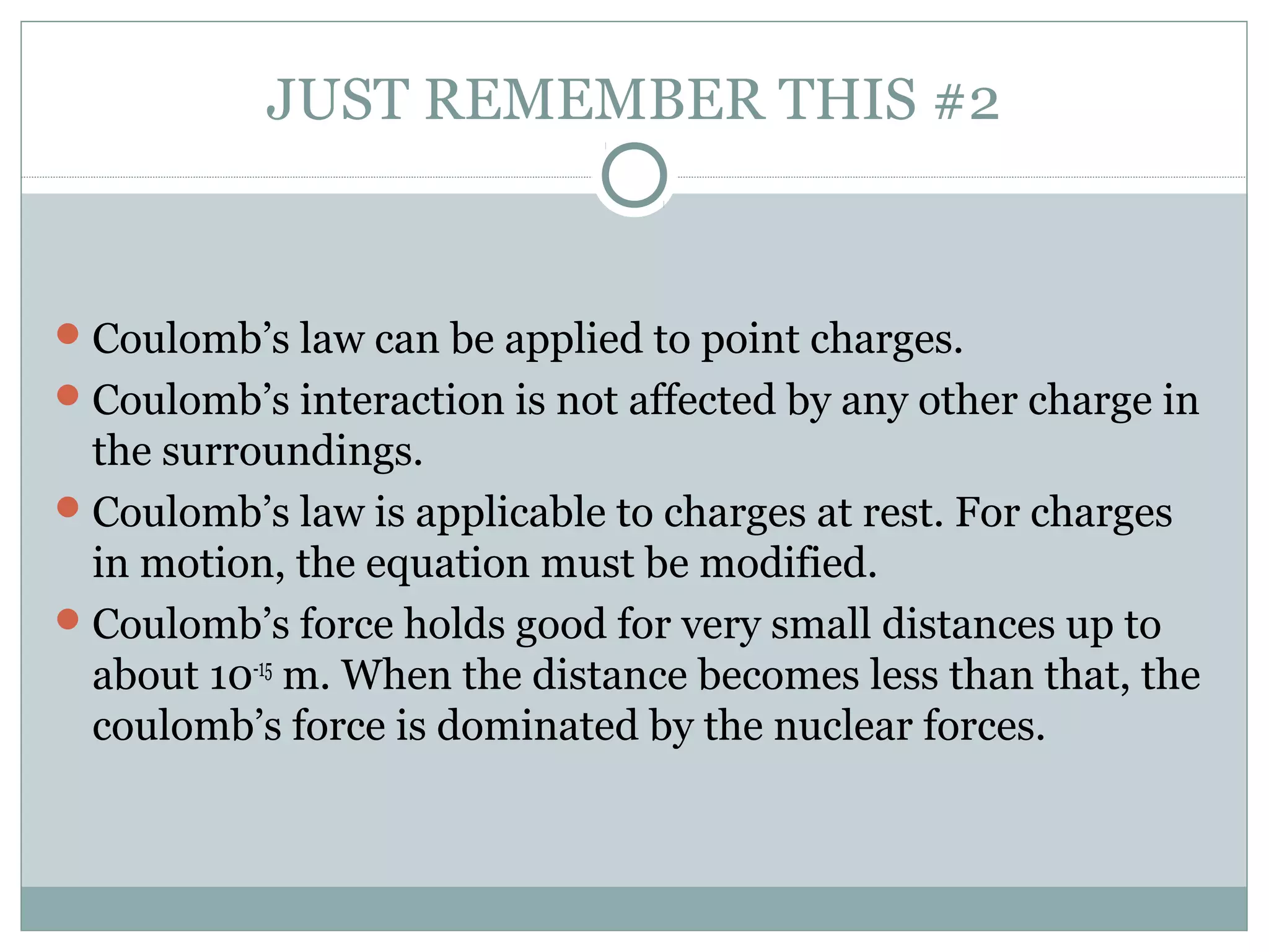 Fun with electric charge and coulombs law | PPT