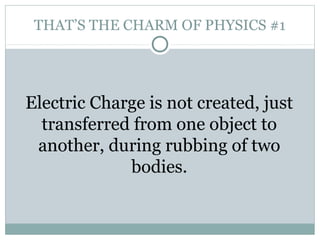 Fun with electric charge and coulombs law | PPT