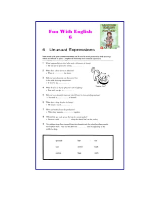 Fun With English 6 | PDF