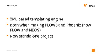 Fun with fluid (TYPO3camp RheinRuhr 2019) | PPT
