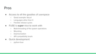 Fun with FUSE | PPT