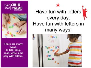 Fun with Letters for Parents and Children | PPT