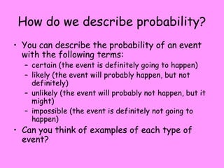 Fun with probability | PPT