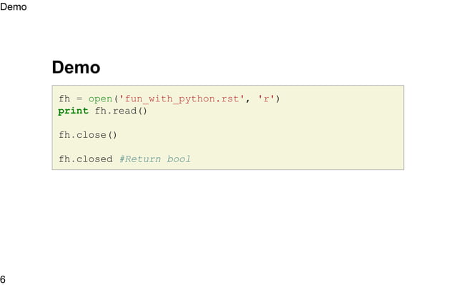 Fun with python | PPT