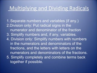 Fun with radicals | PPT