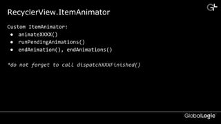 Fun with RecyclerView | PPTX