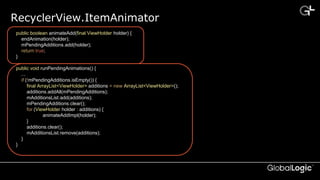 Fun with RecyclerView | PPTX