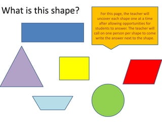 Fun with shapes! | PPTX