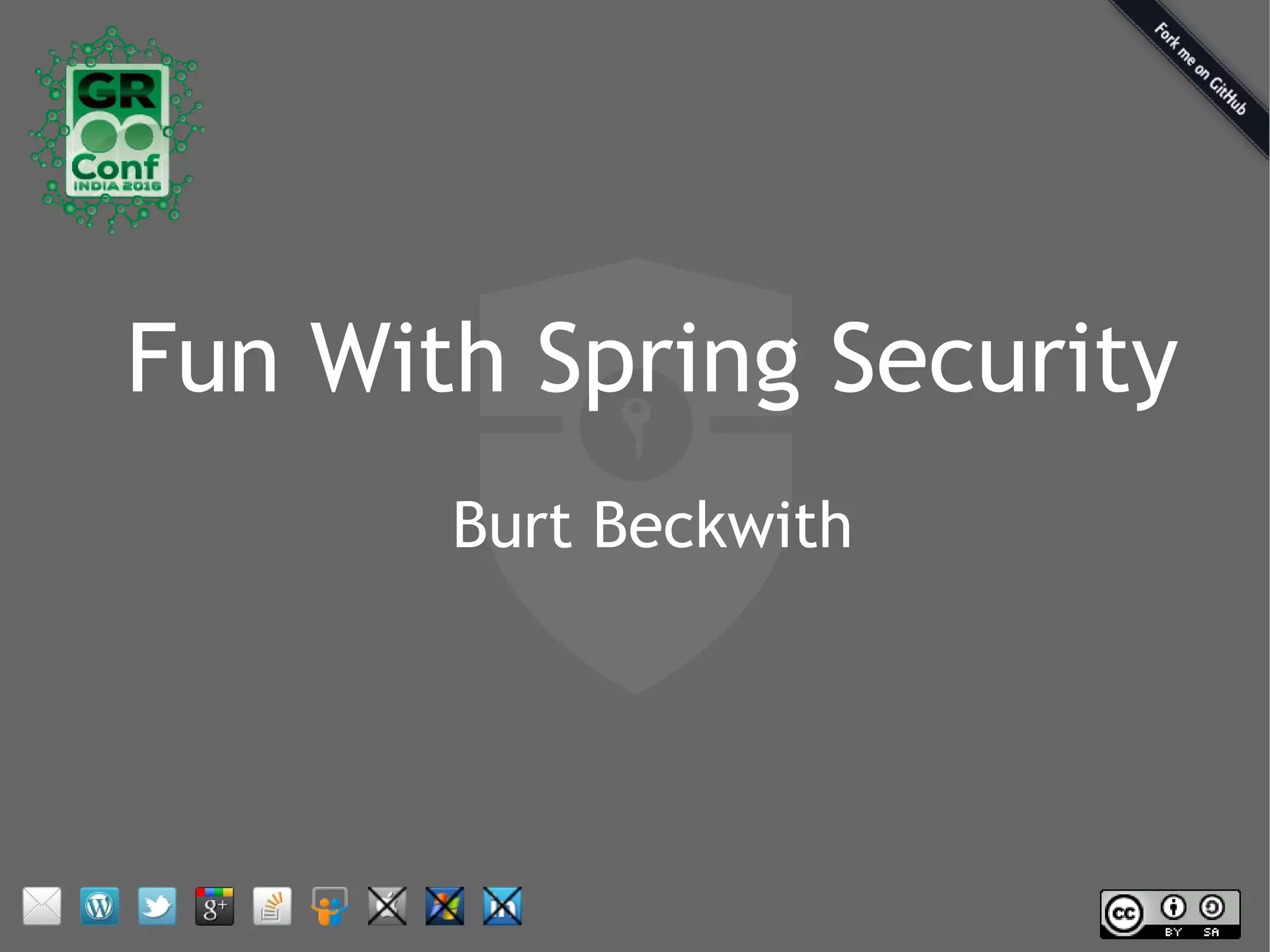 Fun With Spring Security | PDF | Internet | Computing