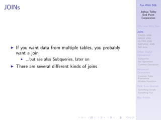 Fun with SQL | PDF