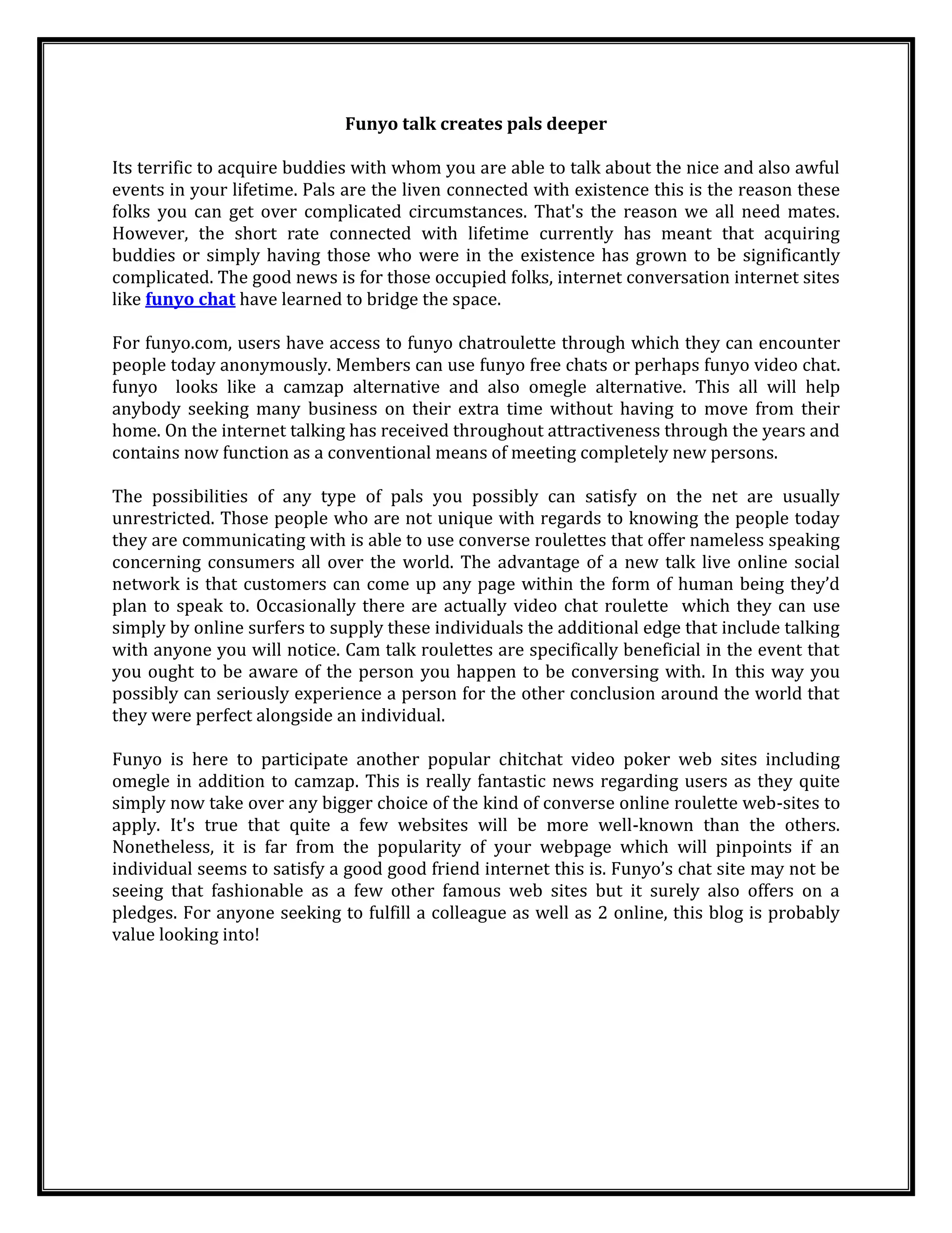 Funyo Video Chat | PDF