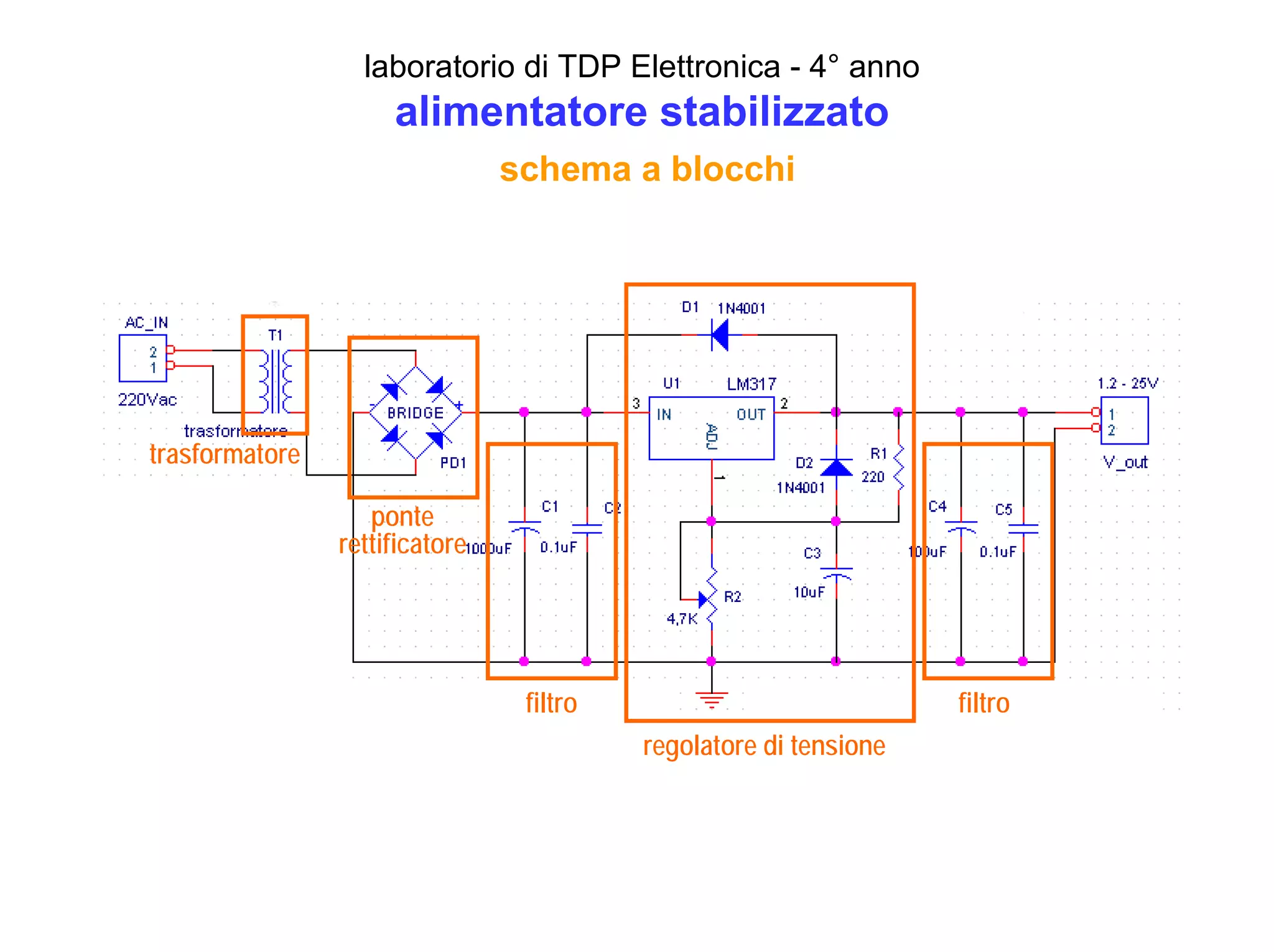 Funzionamento alimentatore stabilizzato | PDF