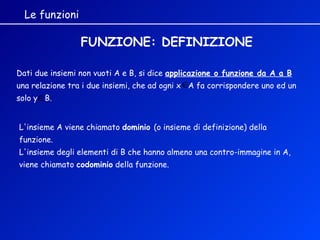 Funzioni | PPT