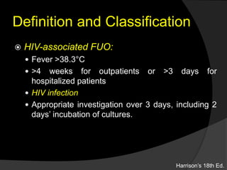 Fever of Unknown Origin (FUO) | PPTX