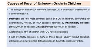 Fever of unknown origin diagnosis and treatment | PDF