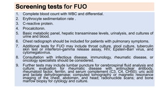 Fever of unknown origin diagnosis and treatment | PDF