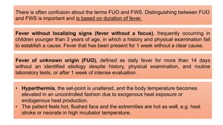 Fever of unknown origin diagnosis and treatment | PDF