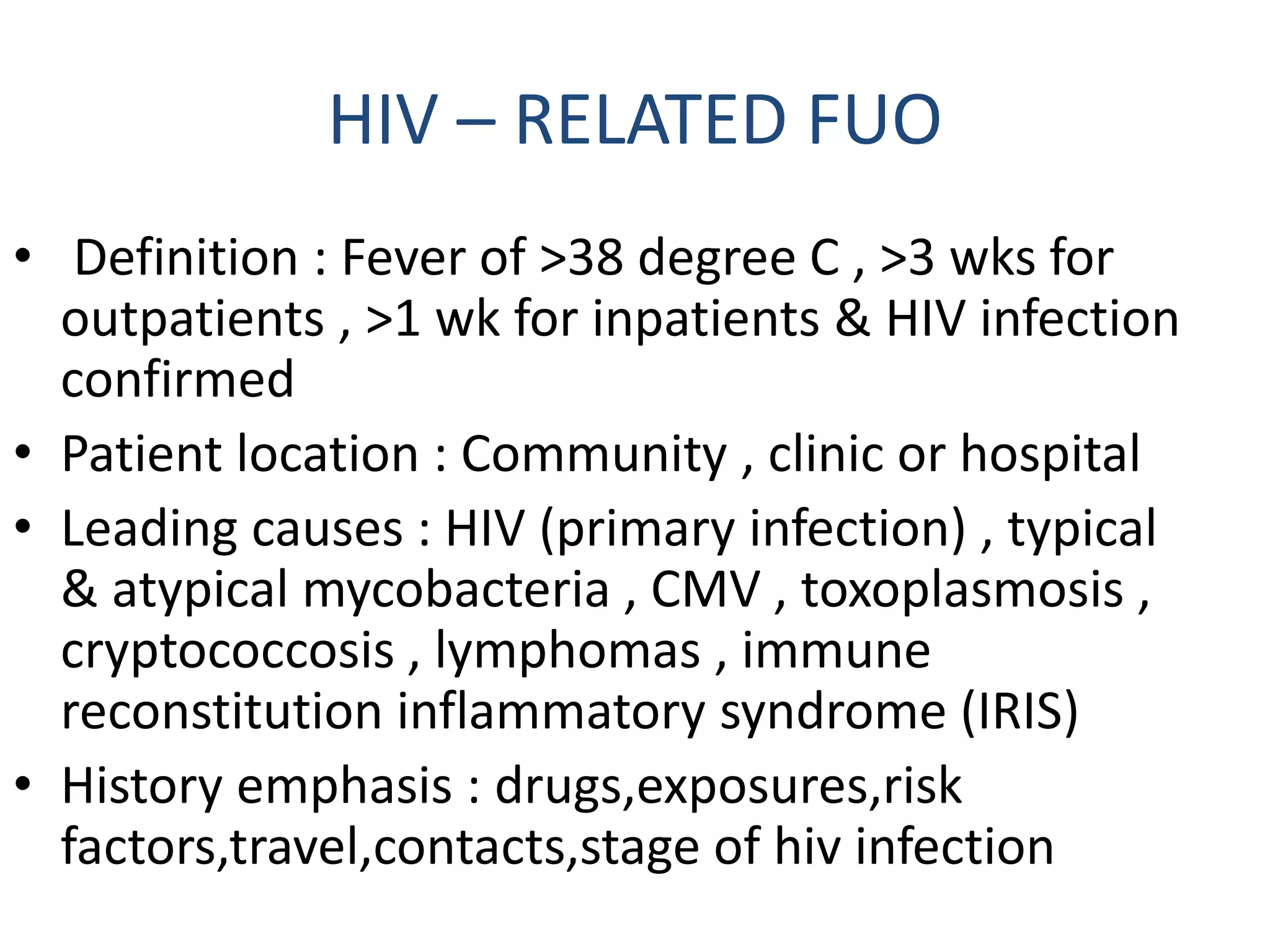 FEVER OF UNKNOWN ORIGIN - PEDIATRICS | PPTX
