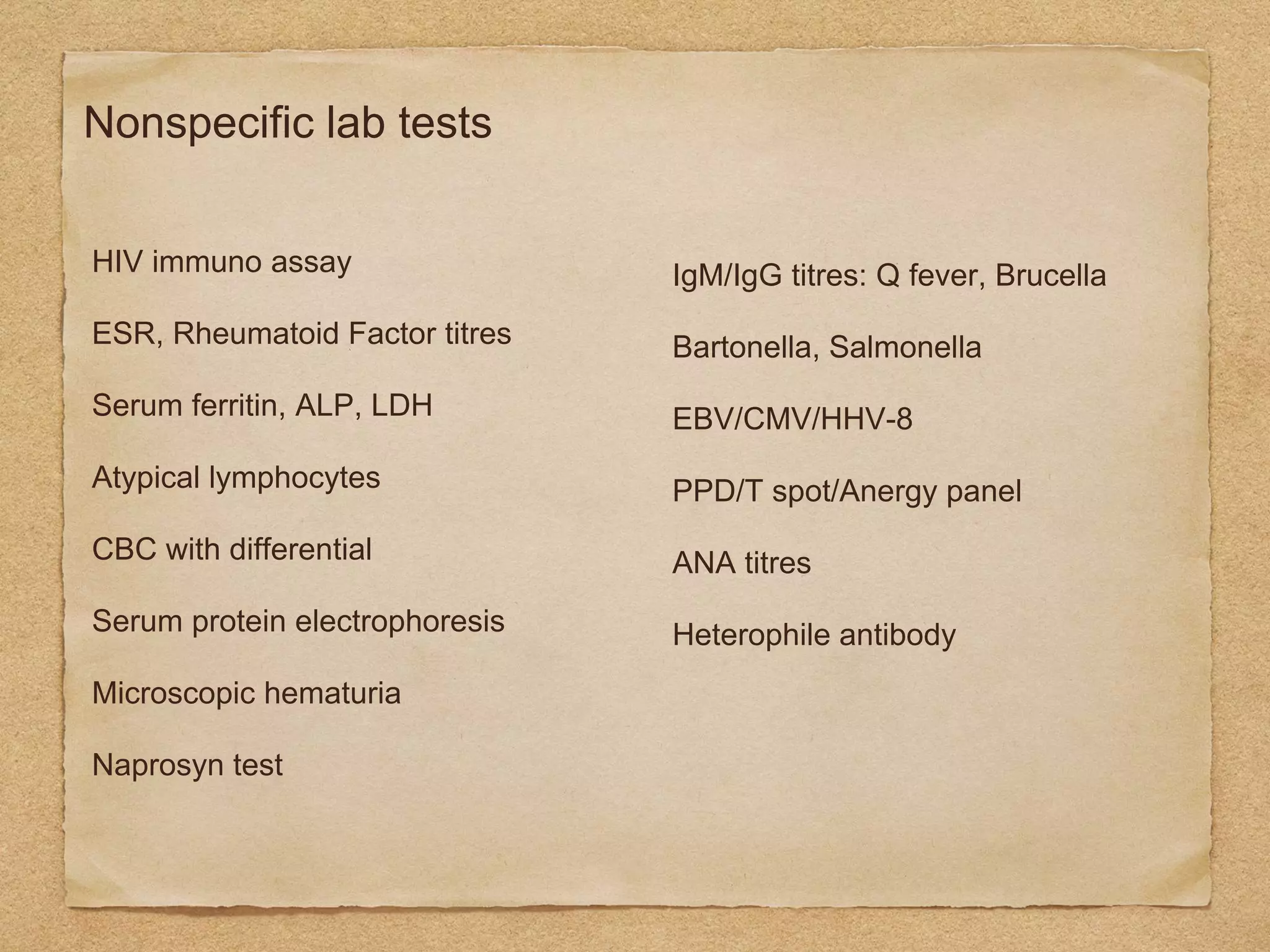 Fever of Unknown Origin | PPTX