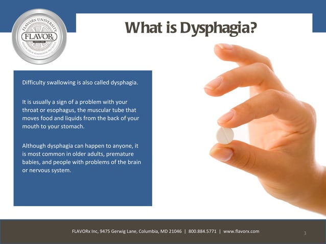 FLAVORx University - Swallowing Disorders and pill glide | PPT