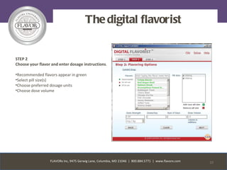 FLAVORx University - Veterinary Flavoring & Digital Flavorist | PPT