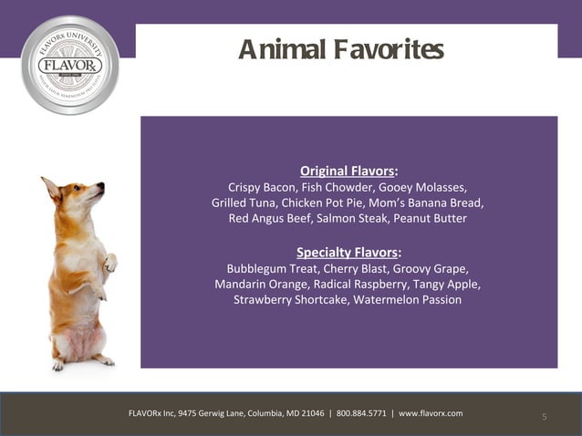 FLAVORx University - Veterinary Flavoring & Digital Flavorist | PPT ...