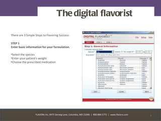 FLAVORx University - Veterinary Flavoring & Digital Flavorist | PPT